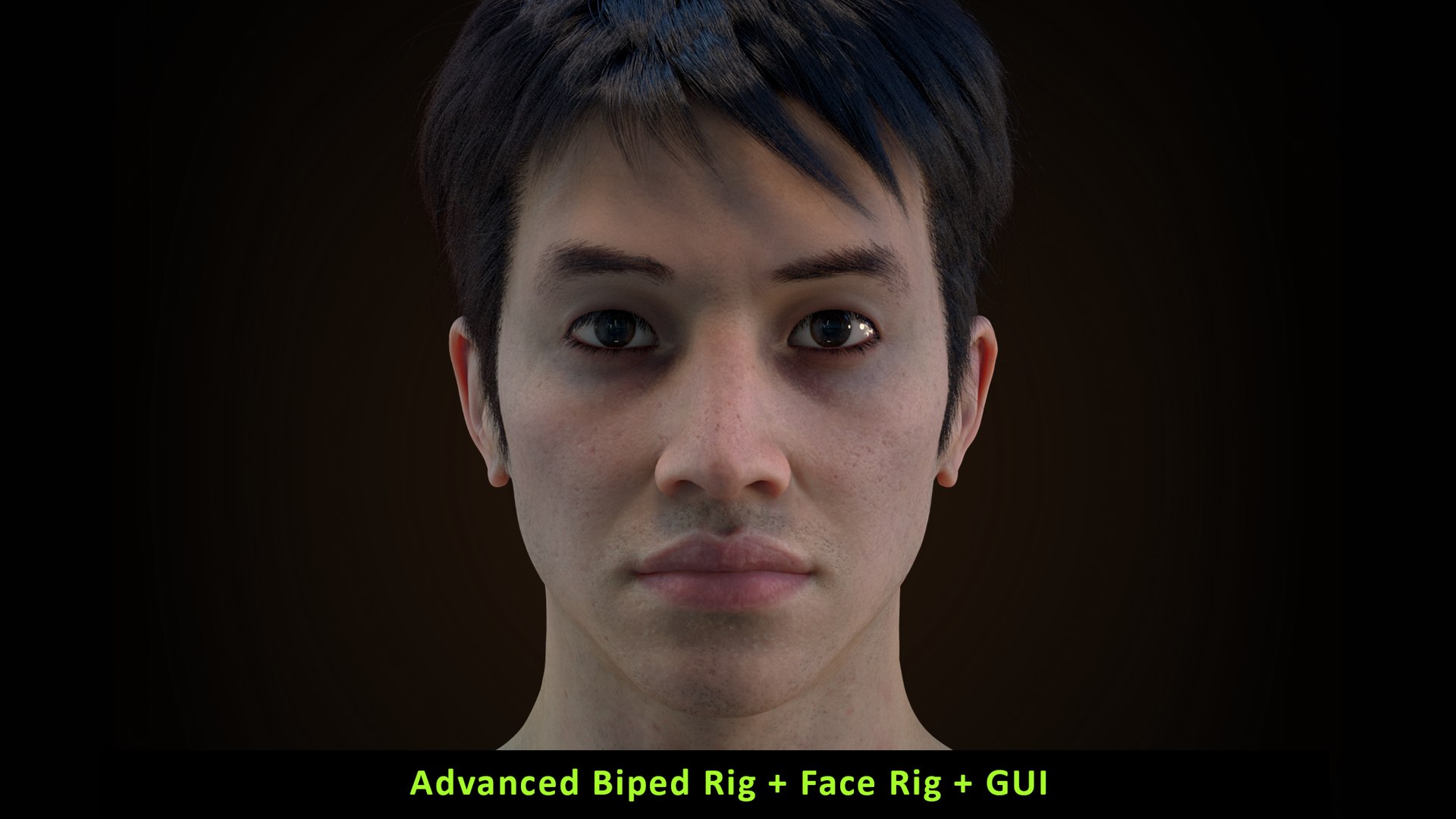 Male Character Rig Head Face 3D - TurboSquid 1583972