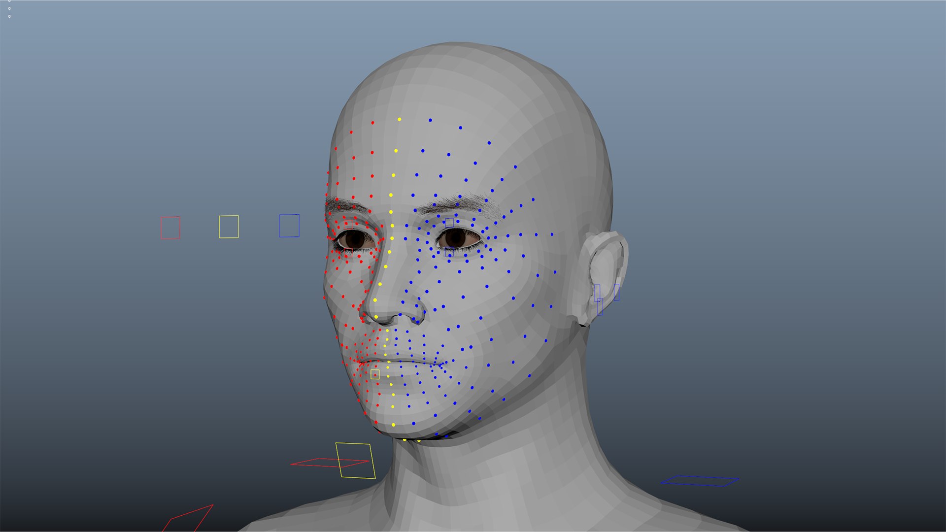 Male character rig head face 3D - TurboSquid 1583972