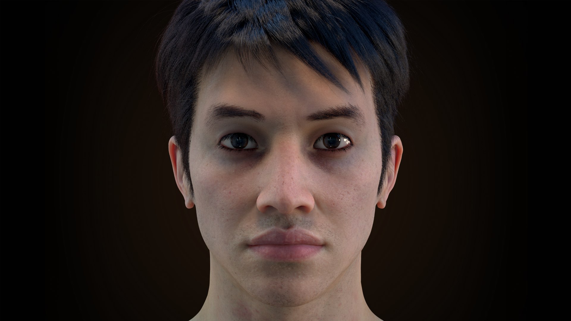 Male character rig head face 3D - TurboSquid 1583972