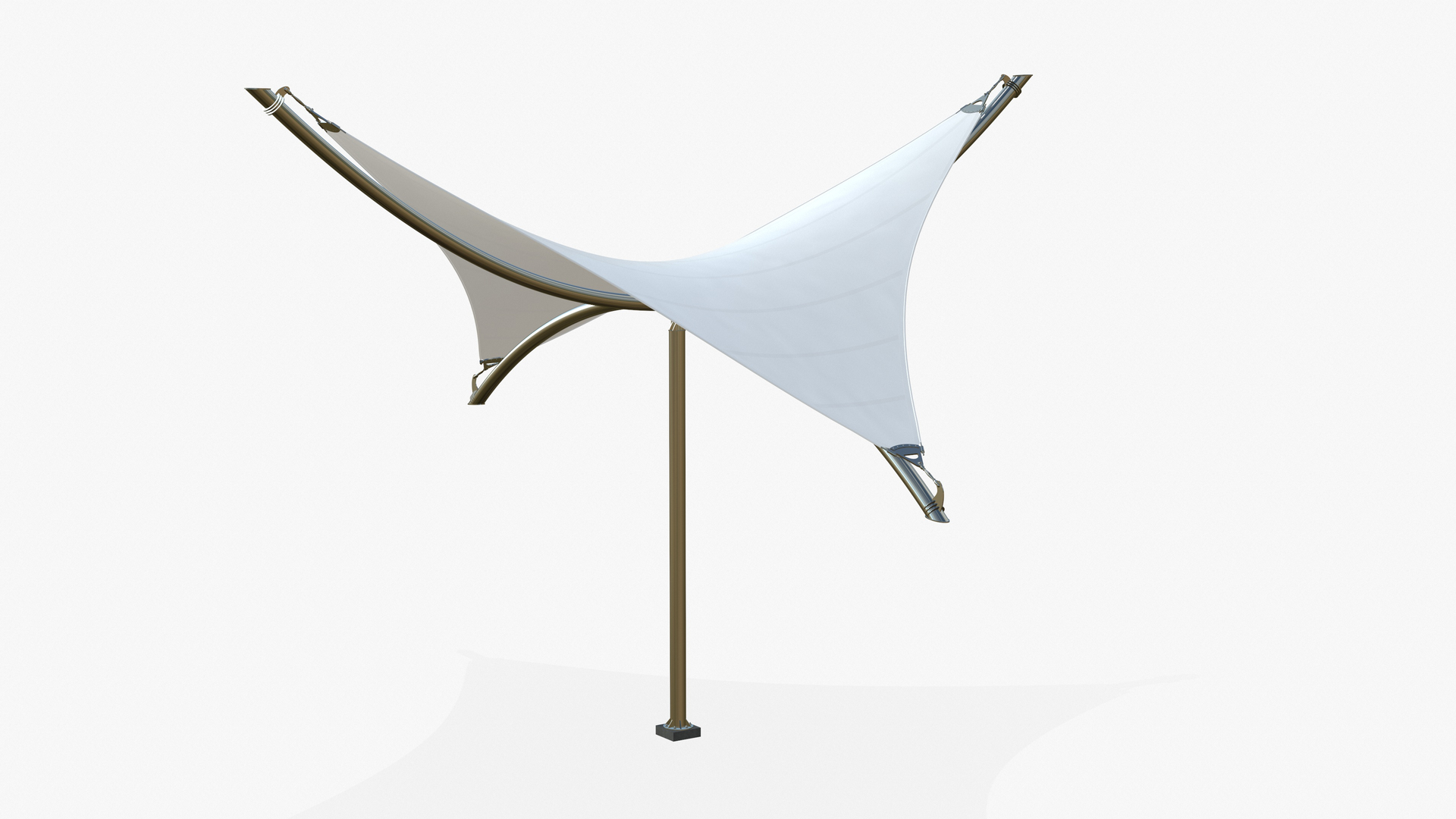 Tensile Shade Structures 3D Model - TurboSquid 1802007