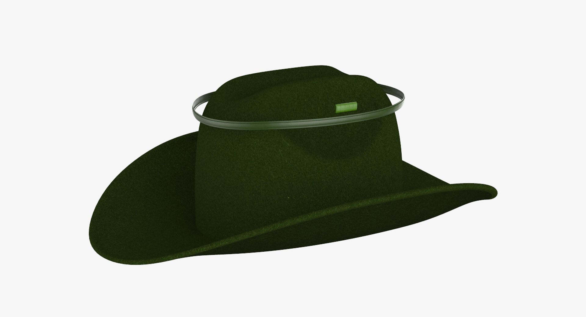 3D Model Cattleman Crown Hat - TurboSquid 1333009