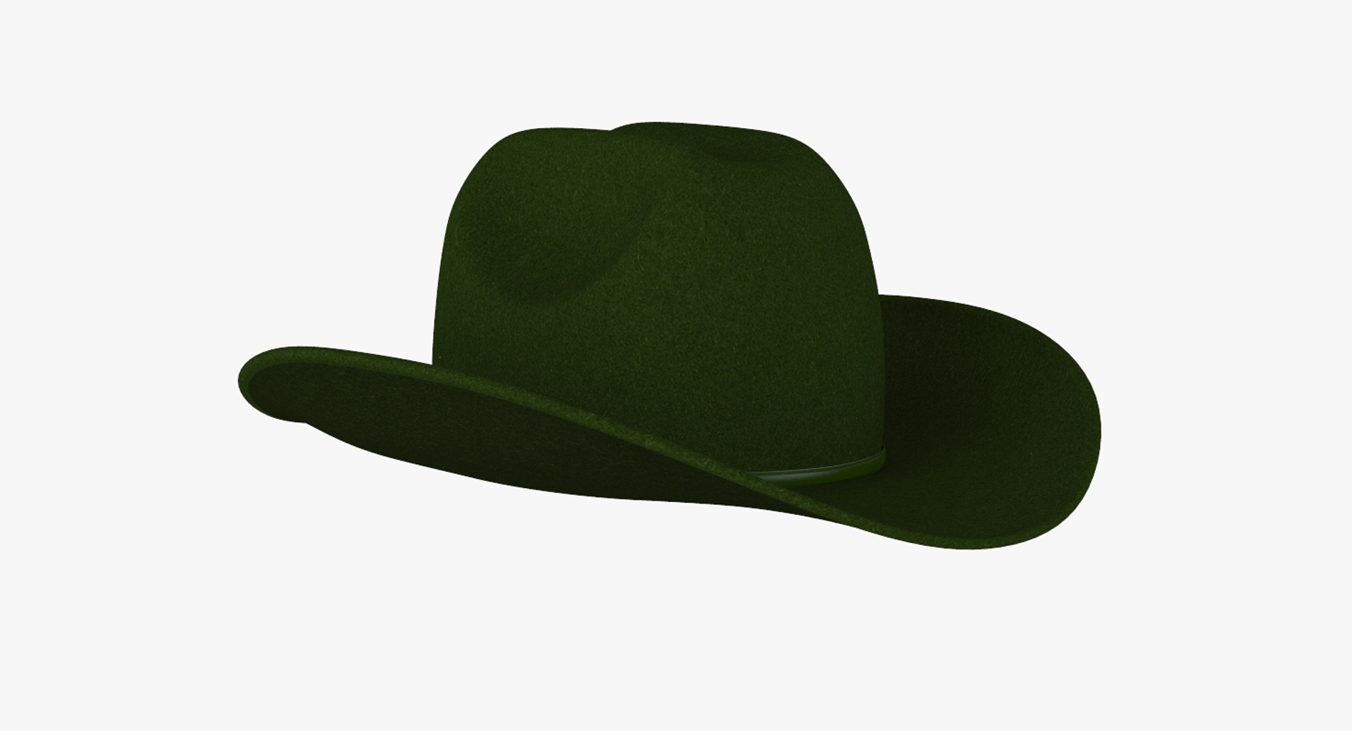 3D Model Cattleman Crown Hat - TurboSquid 1333009