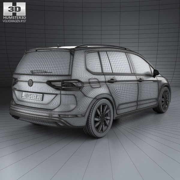 modelo 3d Volkswagen Touran R-Line 2015 - TurboSquid 1234501