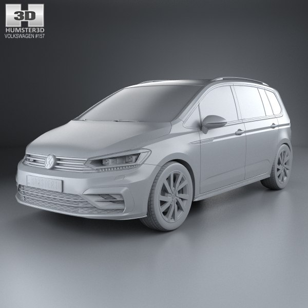 modelo 3d Volkswagen Touran R-Line 2015 - TurboSquid 1234501