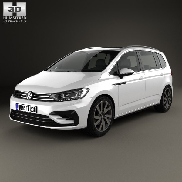 modelo 3d Volkswagen Touran R-Line 2015 - TurboSquid 1234501