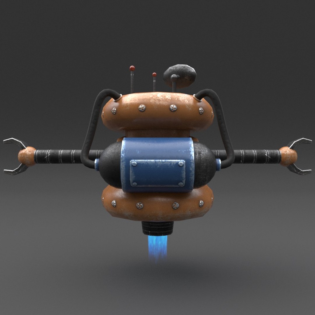 Robot Blender Rigged 3D Model - TurboSquid 1288411