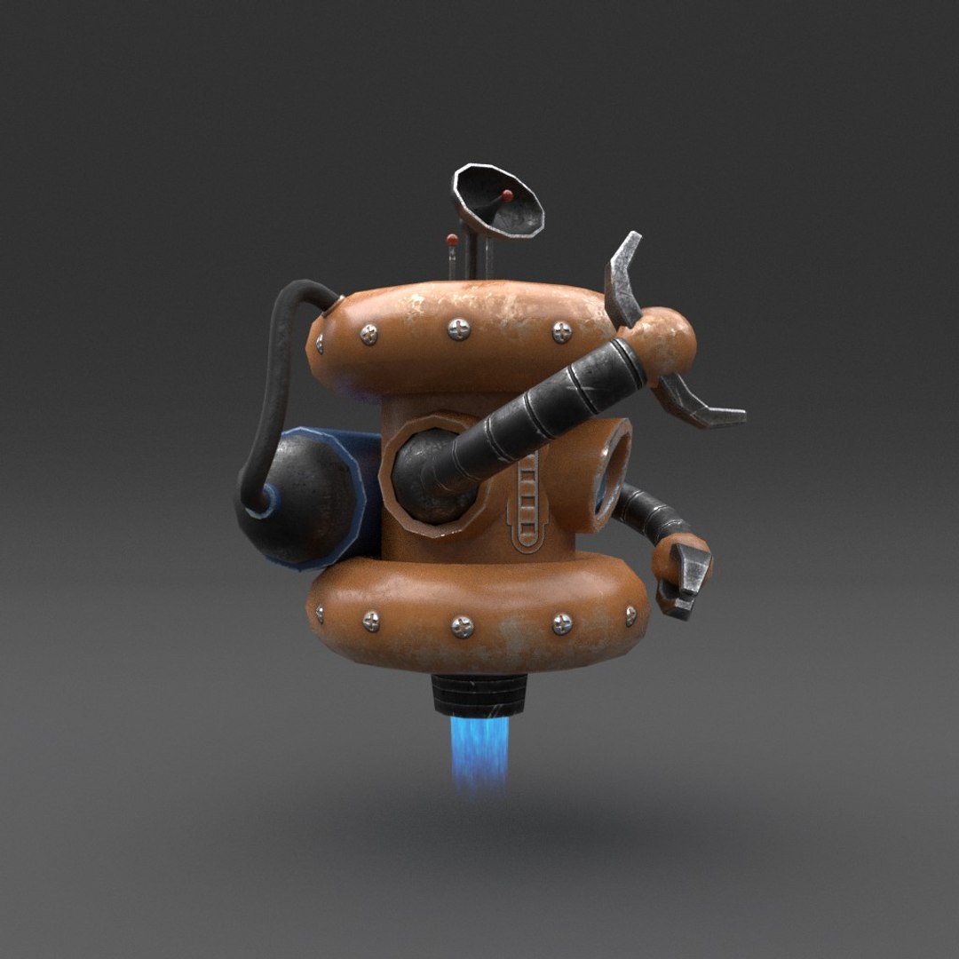 Robot Blender Rigged 3D Model - TurboSquid 1288411