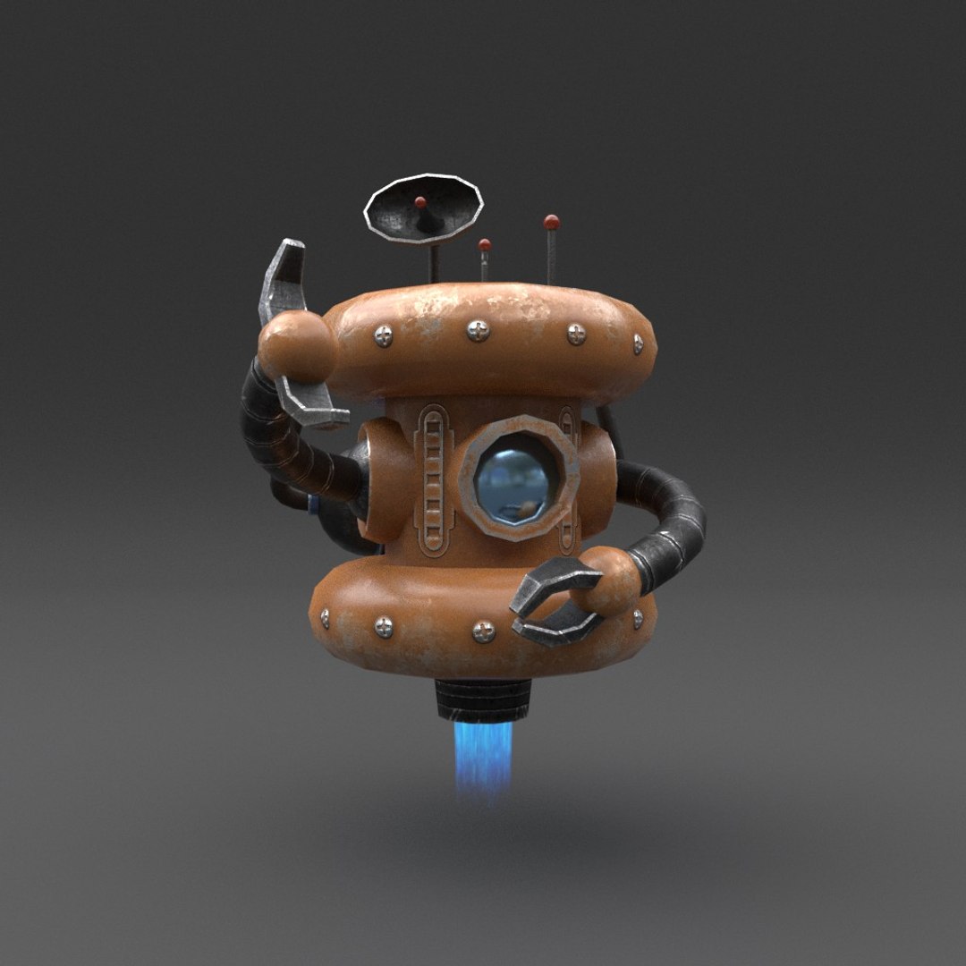 Robot Blender Rigged 3D Model - TurboSquid 1288411