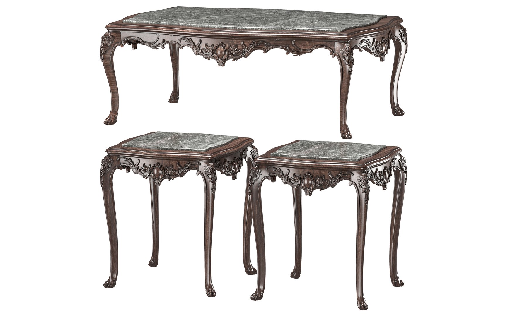 3D Benjamino Frenchy Coffee Table 0732 Model - TurboSquid 2254697