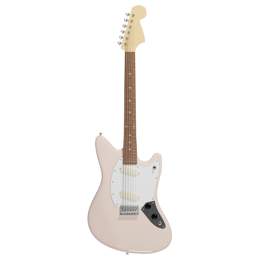 Fender Mustang Electric Guitar model - TurboSquid 2136030
