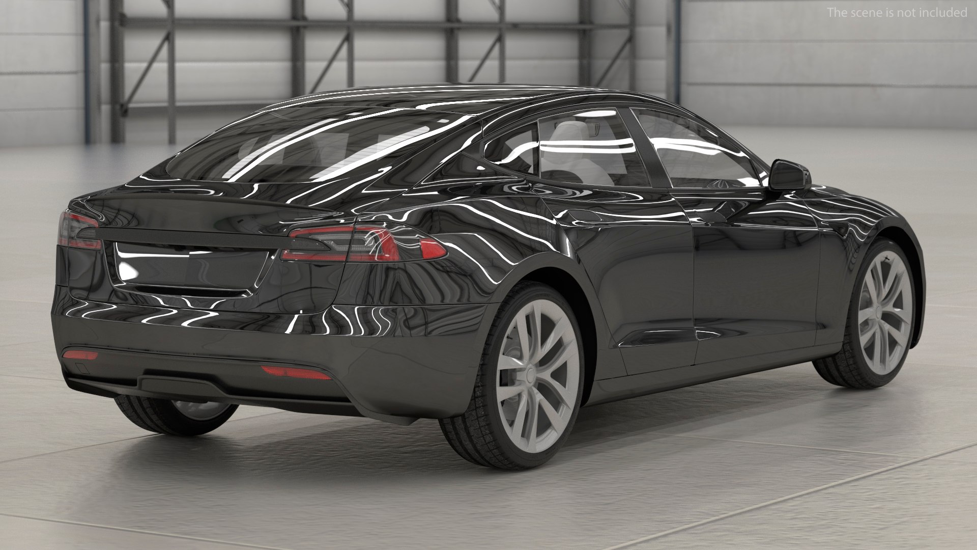 3D Electric Liftback Sedan Rigged - TurboSquid 1723925