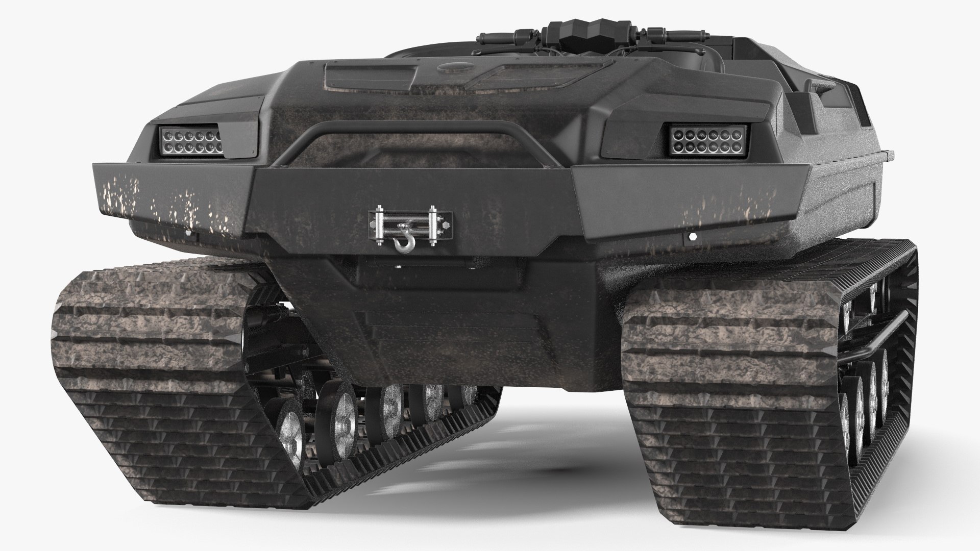 Dirty Amphibious ATV No Roof Black 3D - TurboSquid 2002508