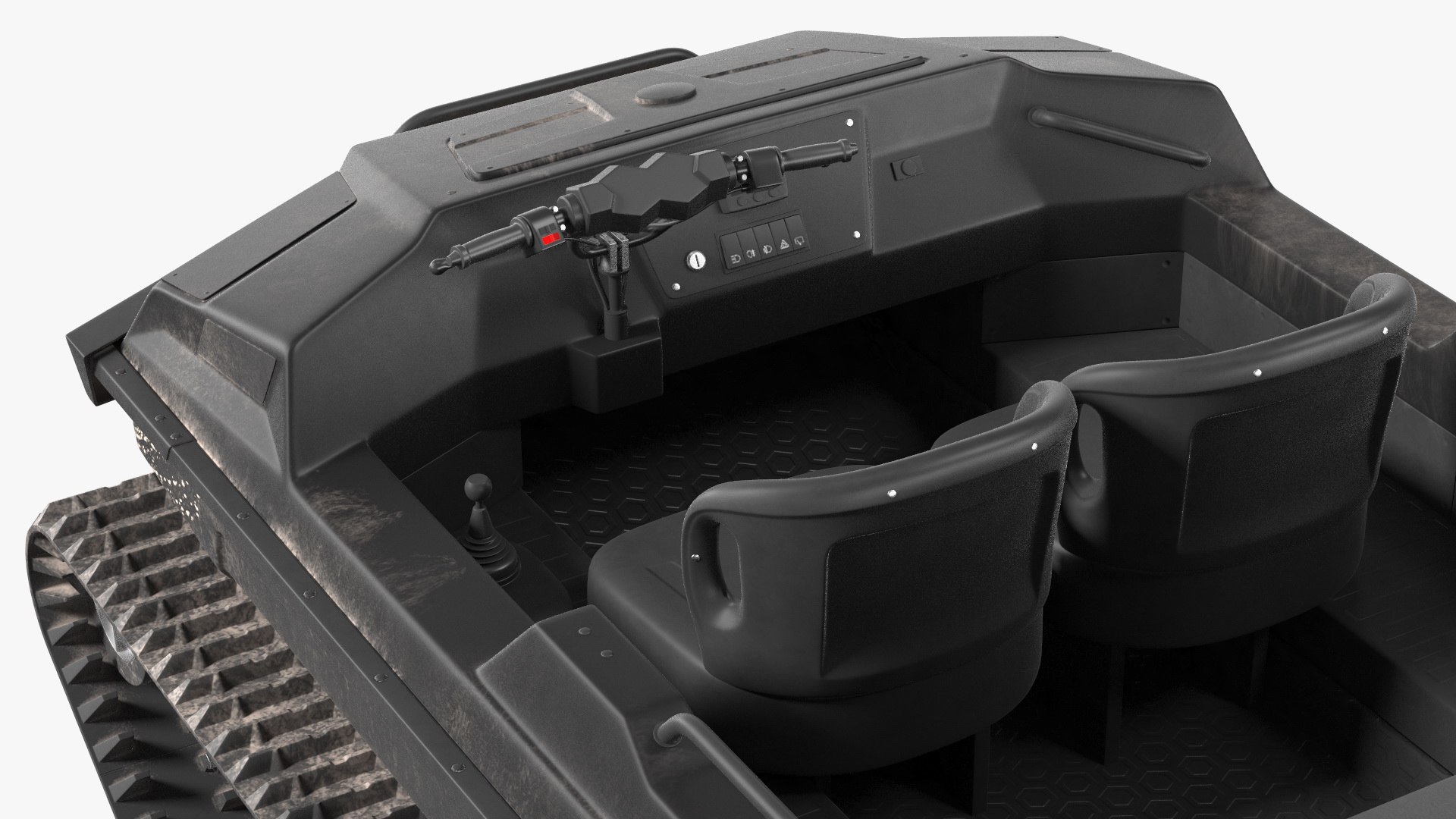 Dirty Amphibious ATV No Roof Black 3D - TurboSquid 2002508