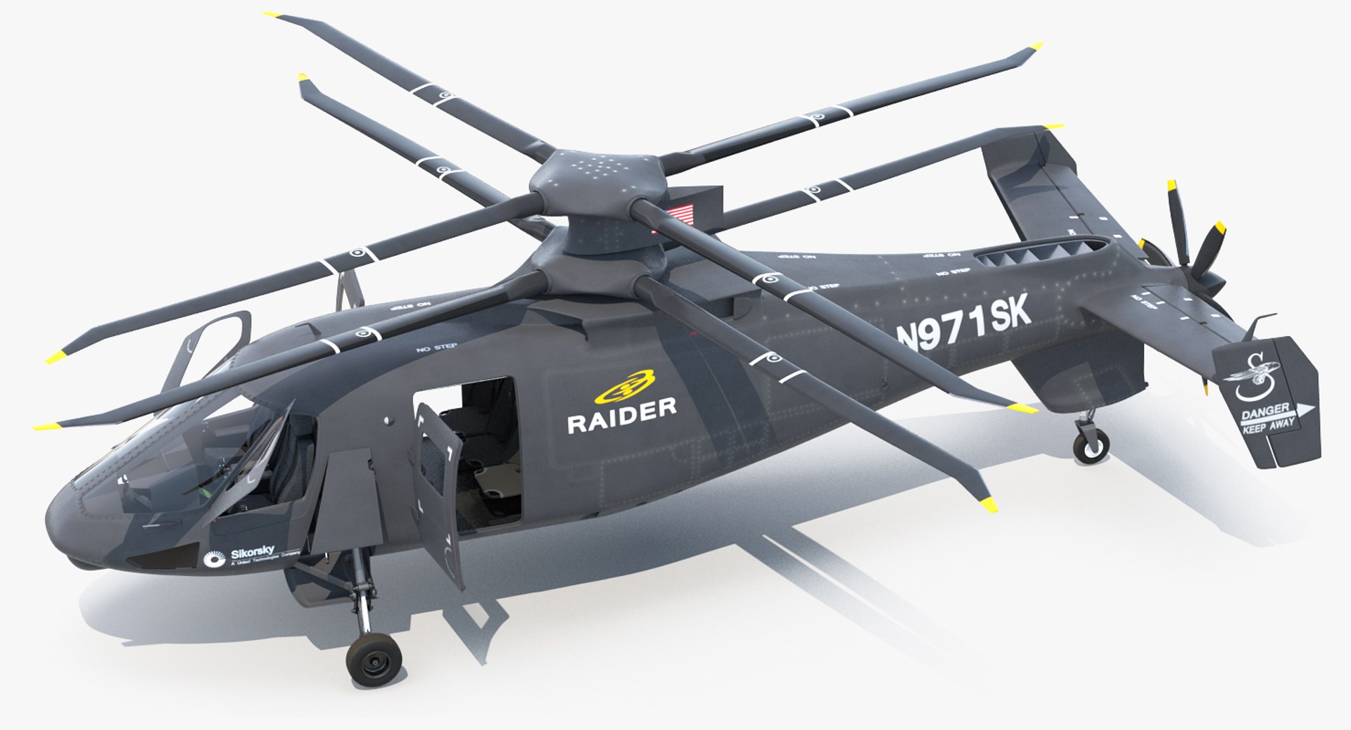 Sikorsky s97 raider 3D model - TurboSquid 1407066