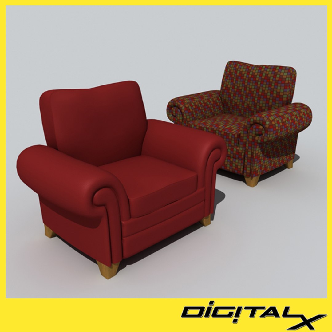 3d 3ds reading chairs