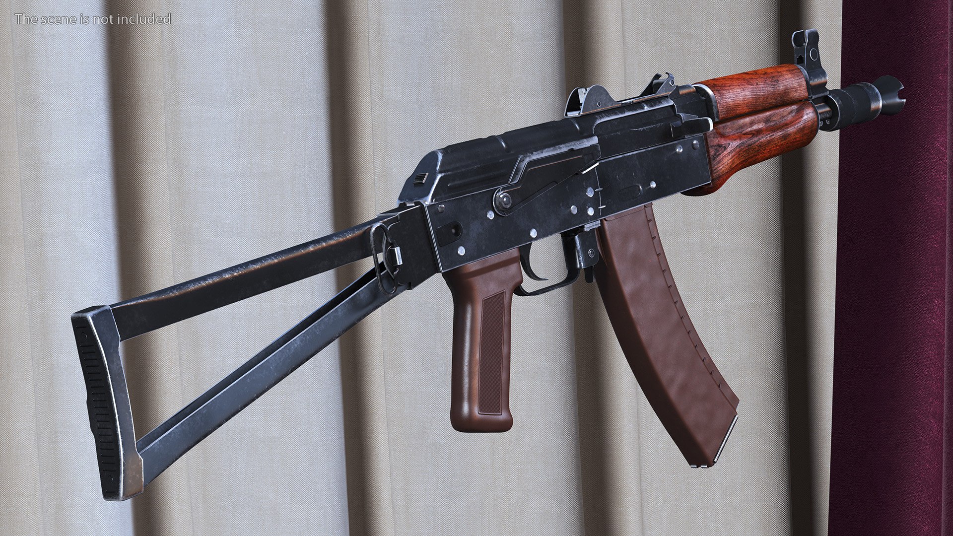 AKS 74U Assault Rifle 3D Model - TurboSquid 2226208