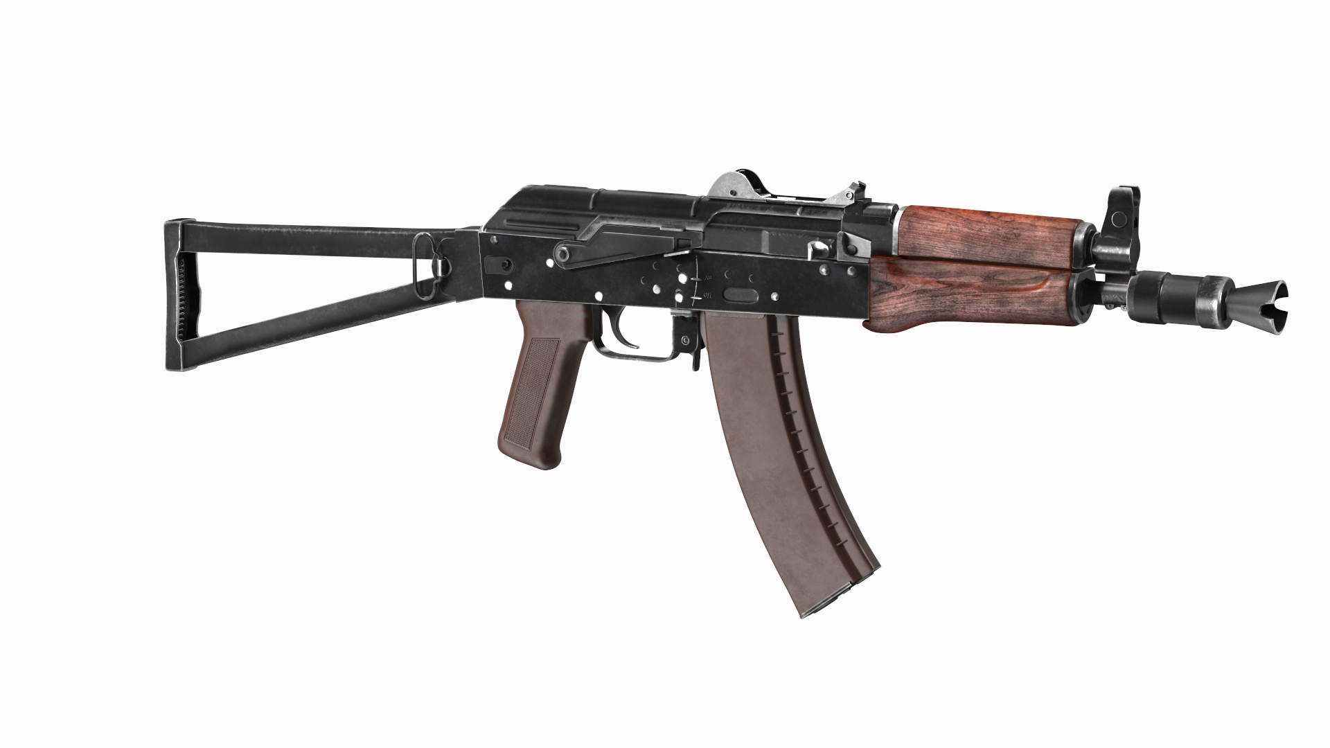 AKS 74U Assault Rifle 3D Model - TurboSquid 2226208