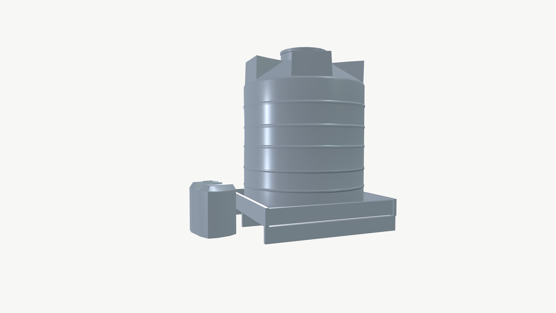 Plastic Water Tank 3D Model - TurboSquid 2260313