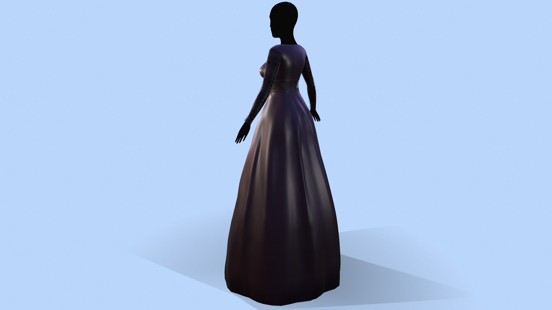 3D fashion dress clothing model - TurboSquid 1668930