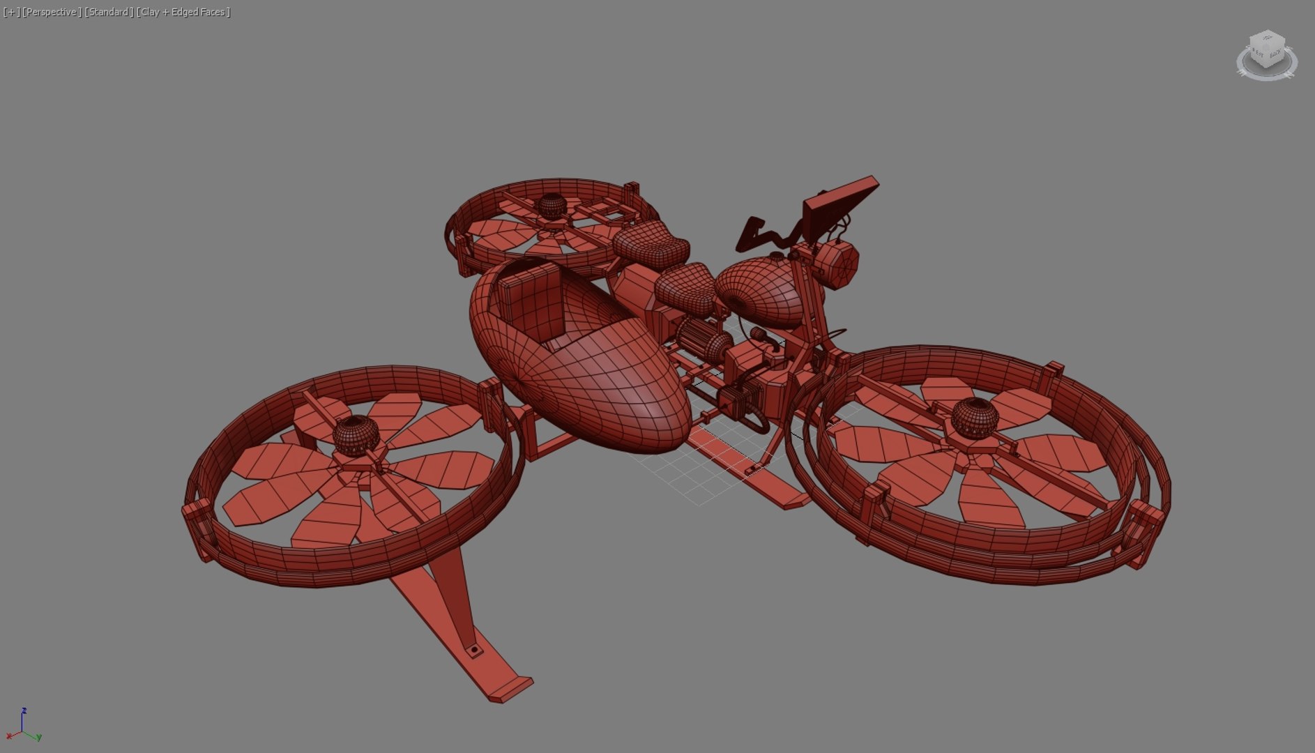 Flying Hoverbike Hover 3D Model - TurboSquid 1348437