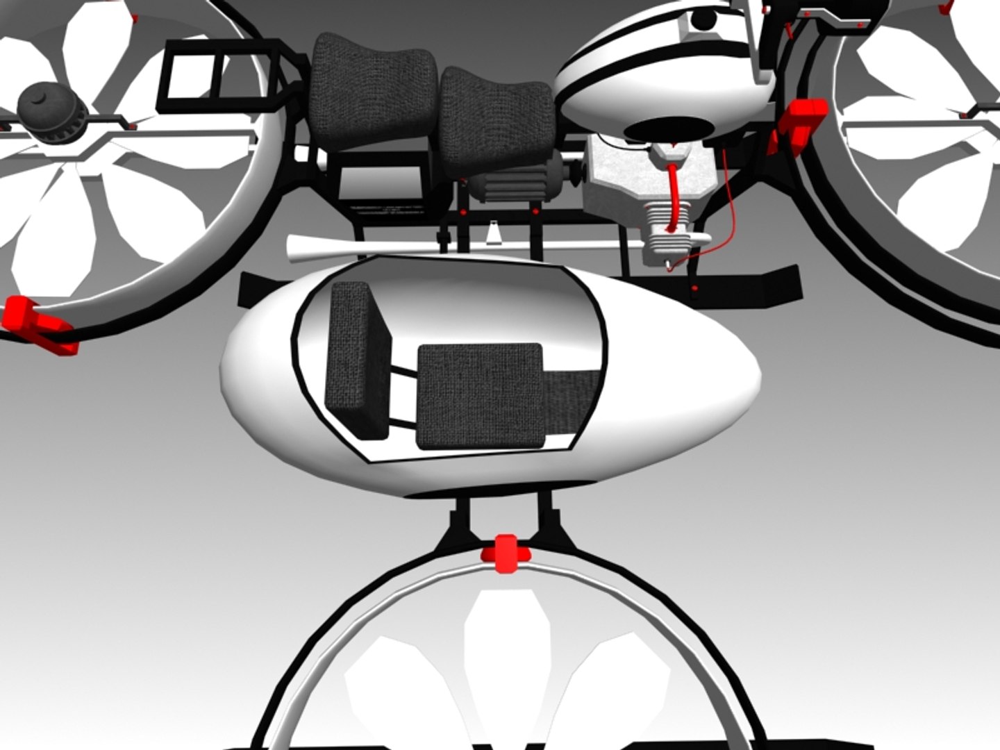Flying Hoverbike Hover 3D Model - TurboSquid 1348437