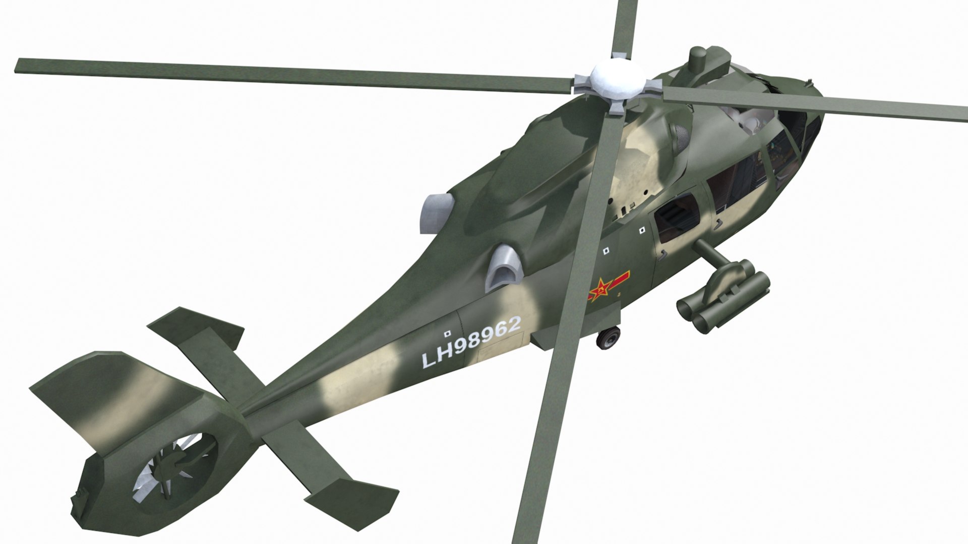 3D Chinese Z9 Military Helicopter - TurboSquid 2187911