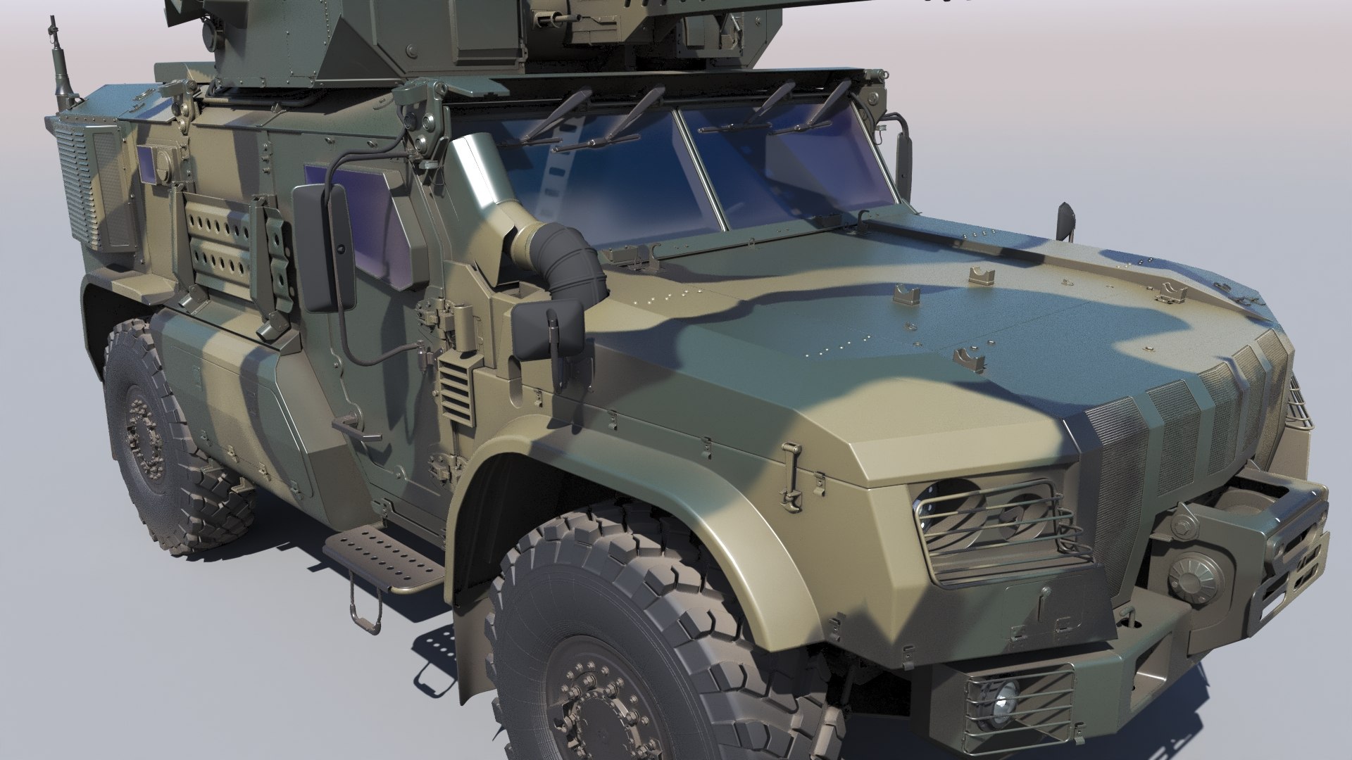 3D Russian K-4386 Typhoon-VDV MRAP Model - TurboSquid 2336046