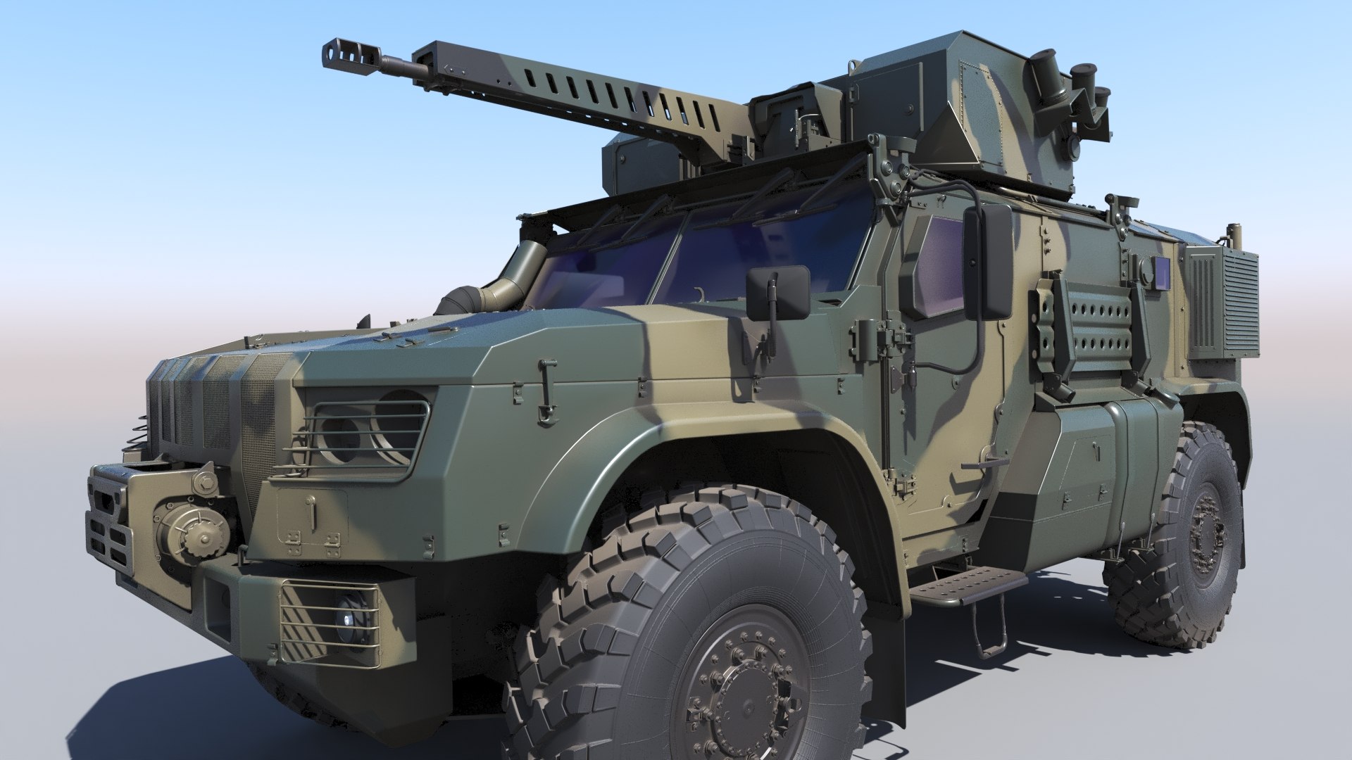 3D Russian K-4386 Typhoon-VDV MRAP Model - TurboSquid 2336046