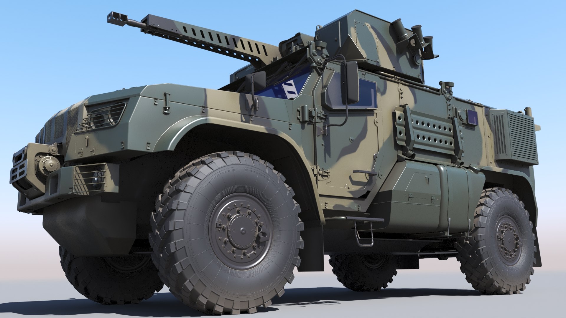 3D Russian K-4386 Typhoon-VDV MRAP Model - TurboSquid 2336046