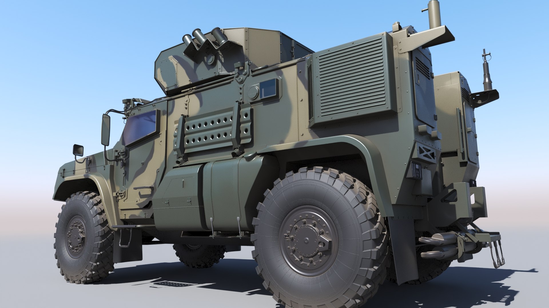 3D Russian K-4386 Typhoon-VDV MRAP Model - TurboSquid 2336046