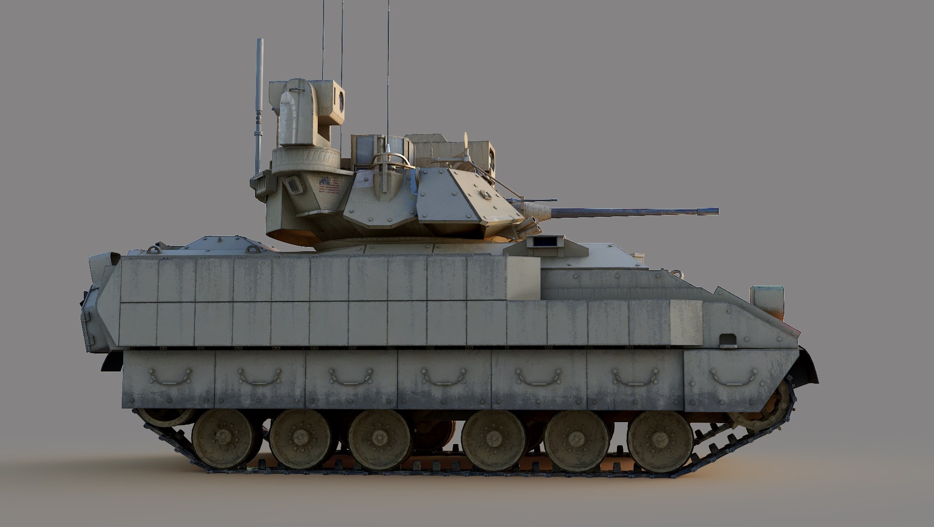 Tank M2A3 Bradley 3D Model - TurboSquid 2098233