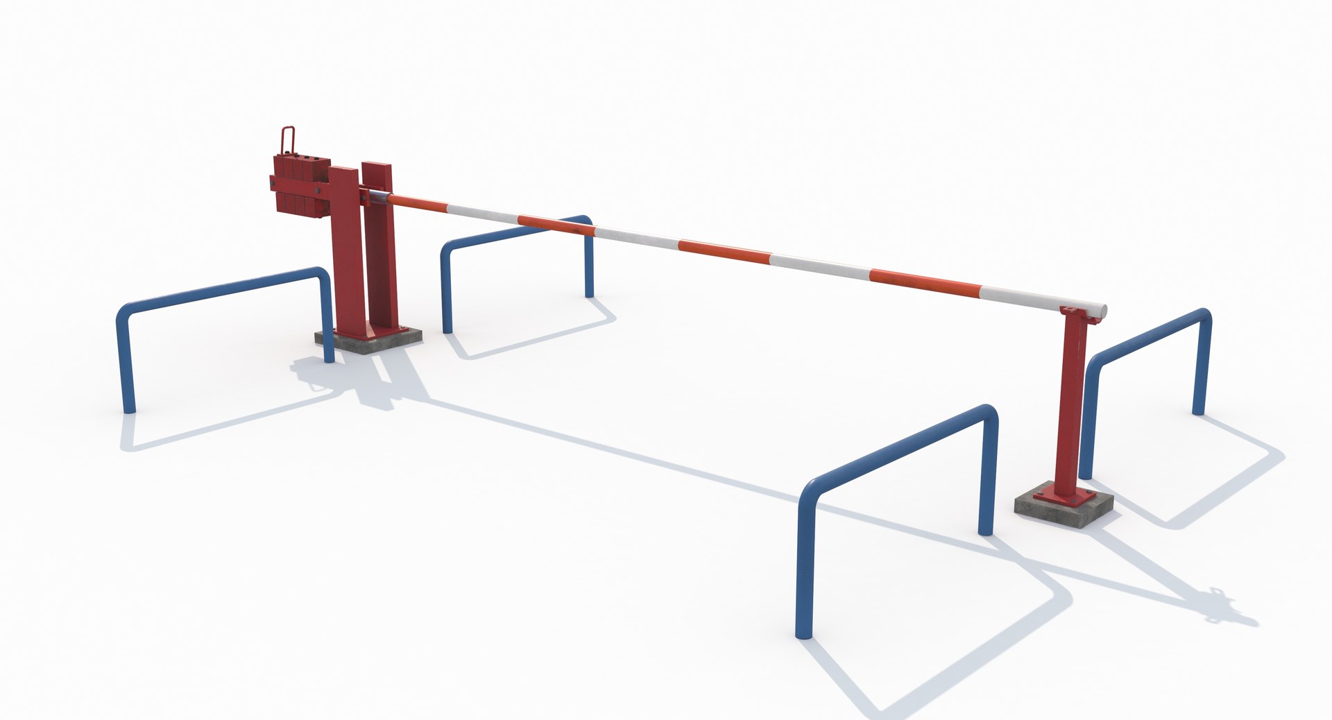 3D Manual Rising Arm Barrier - TurboSquid 2341824