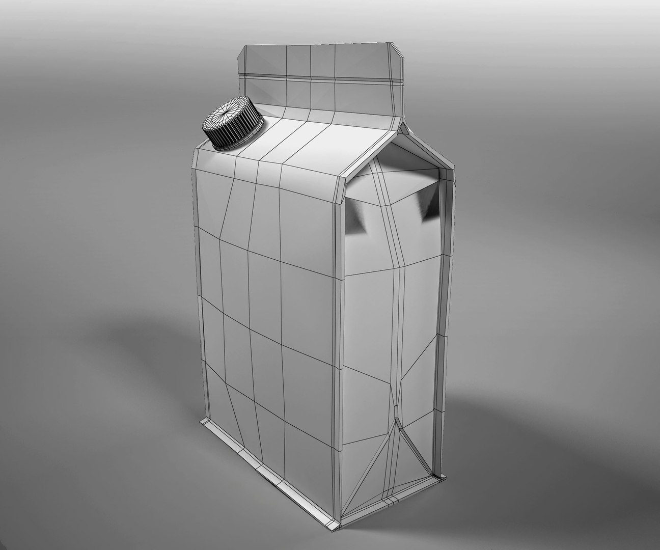 Milk Box 3D Model - TurboSquid 1322432