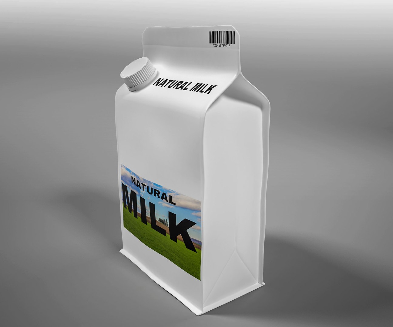 Milk Box 3D Model - TurboSquid 1322432