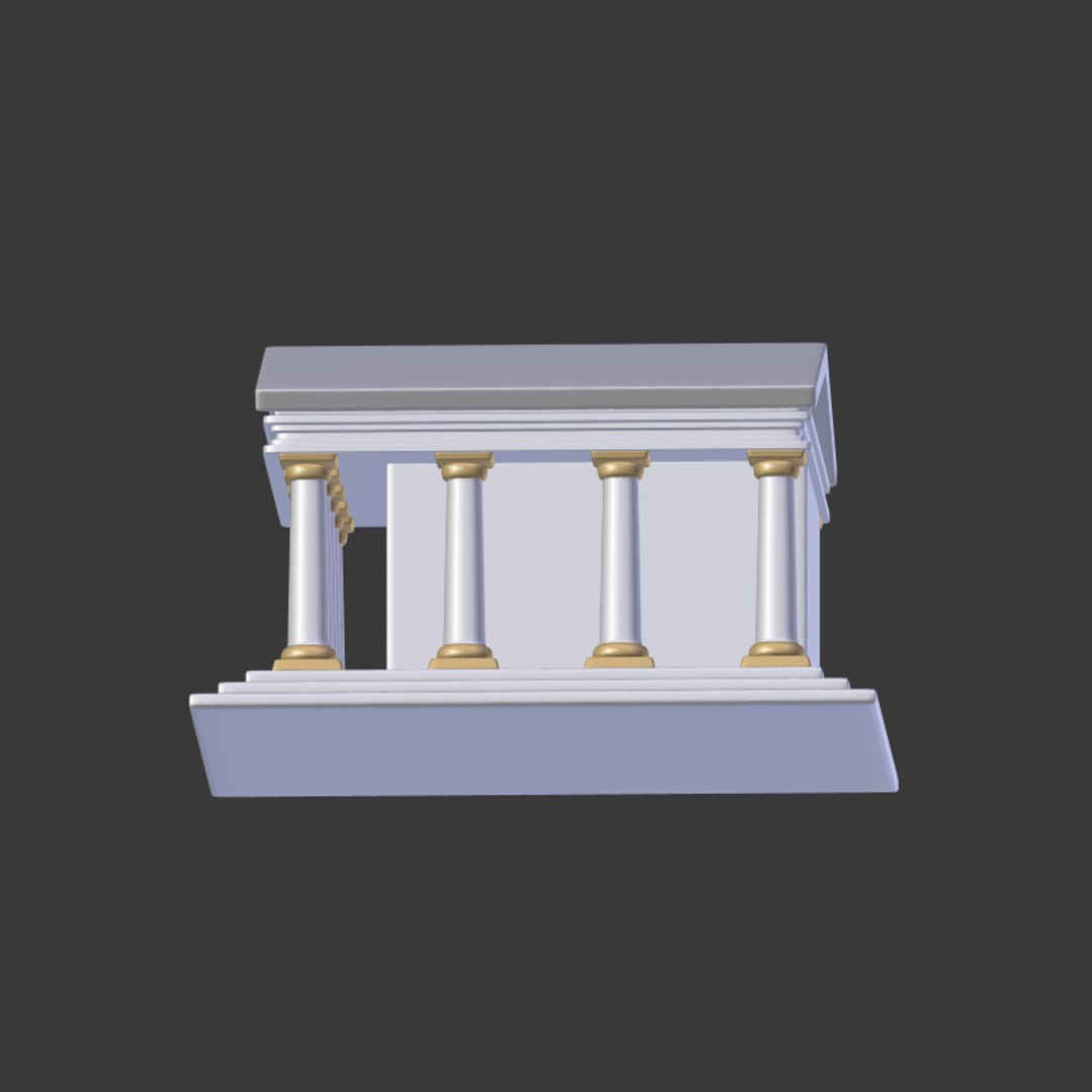 3D model temple greek - TurboSquid 1186494