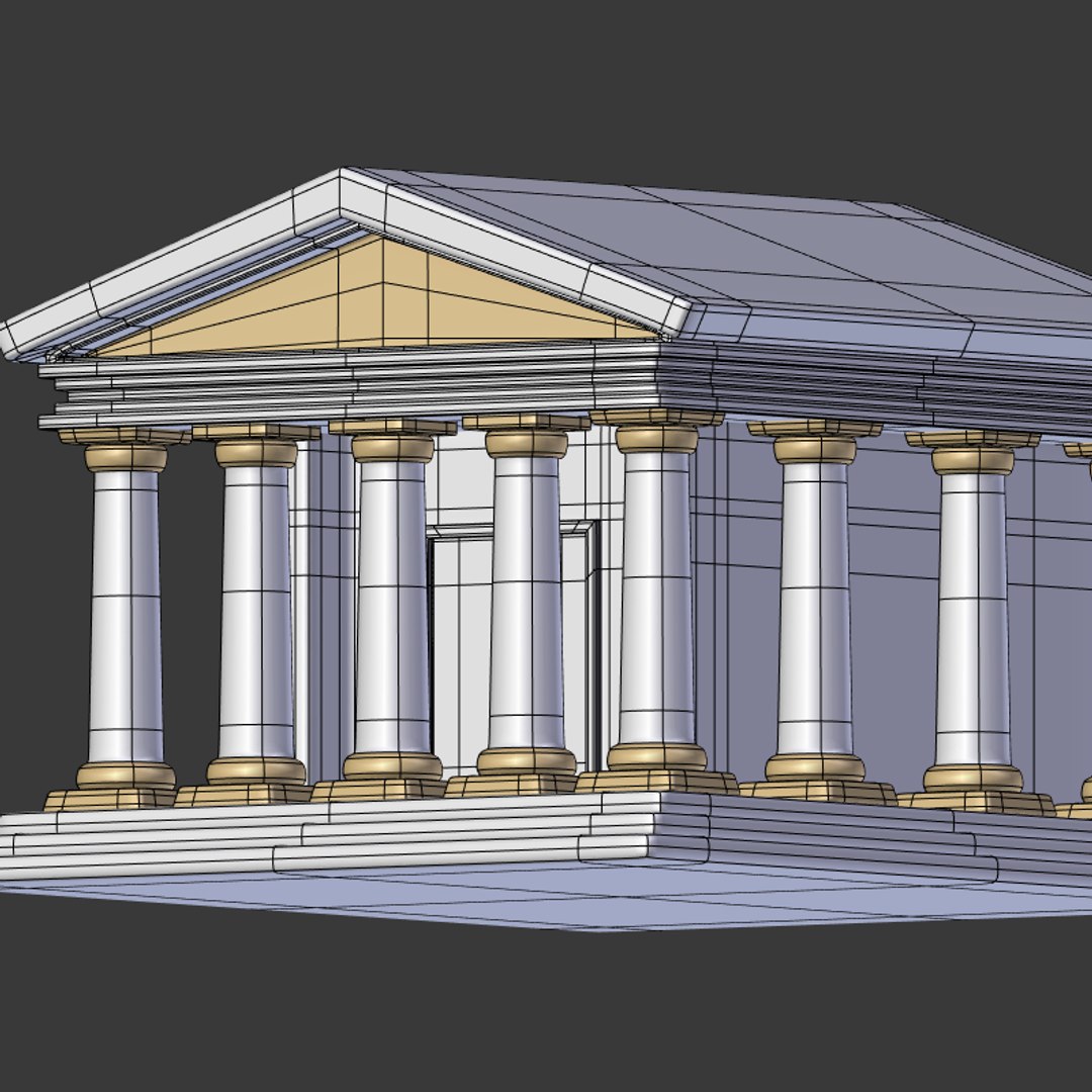 3D model temple greek - TurboSquid 1186494