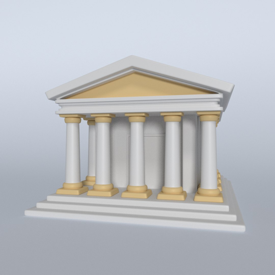 3D model temple greek - TurboSquid 1186494