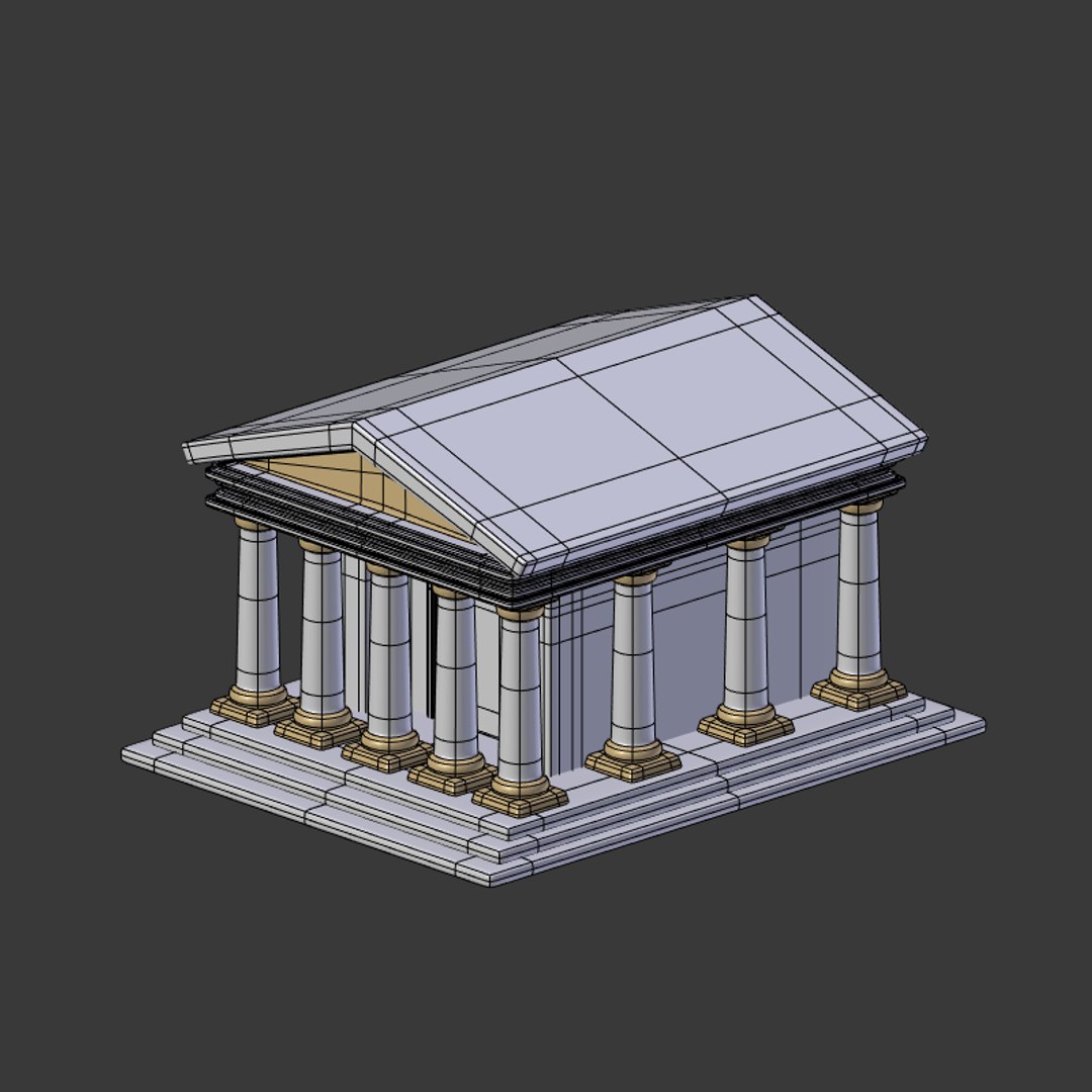3D model temple greek - TurboSquid 1186494