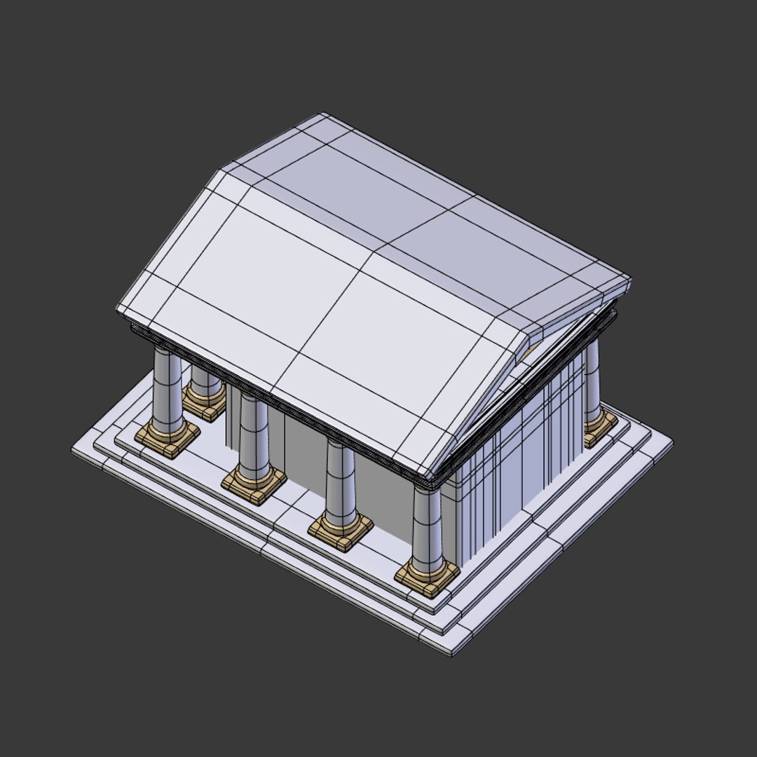 3D model temple greek - TurboSquid 1186494