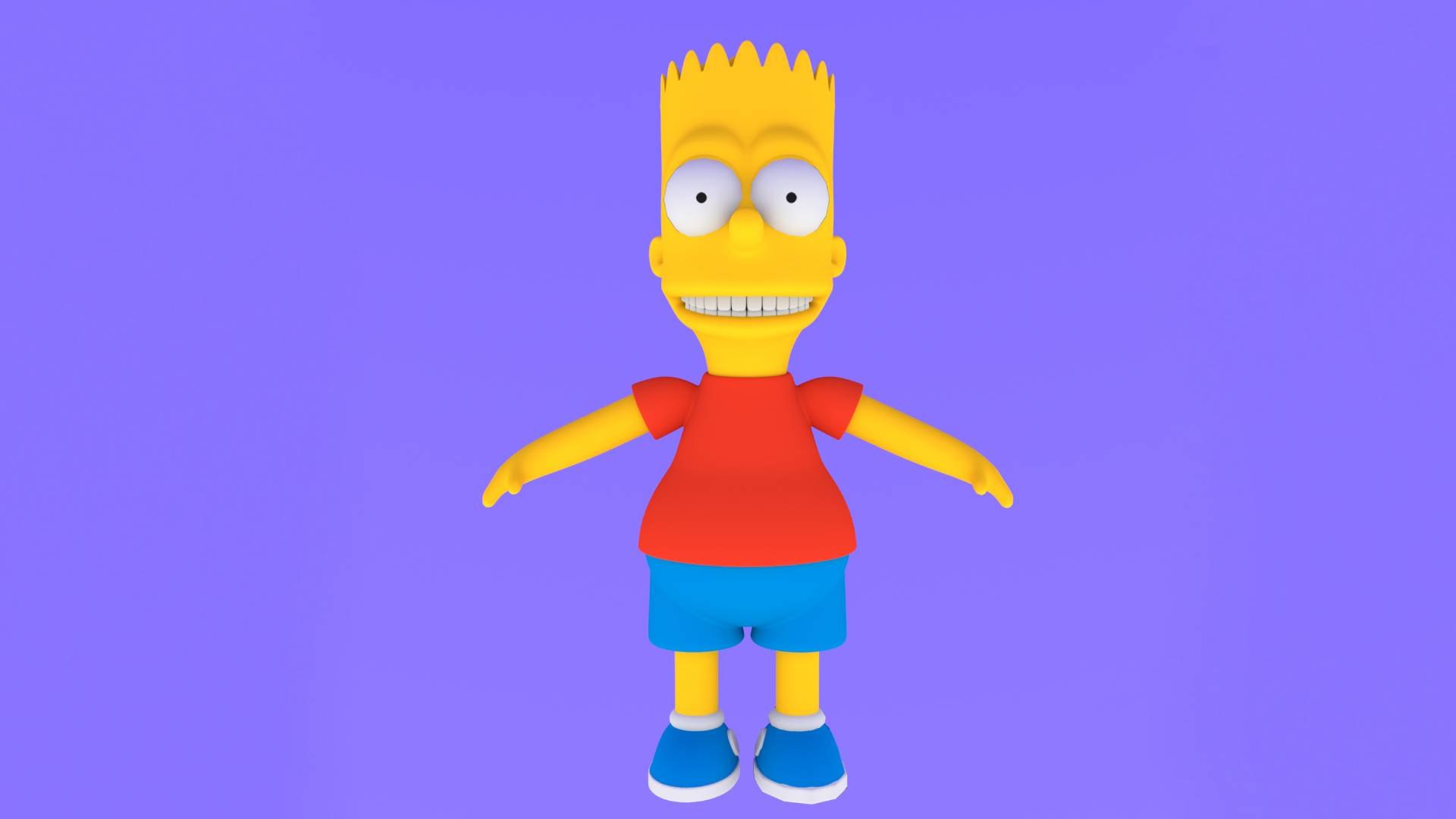Bart Humanoid Rigged Character Game Animation Ready Model - TurboSquid ...