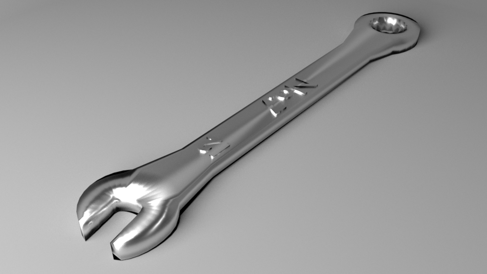Spanner size 12 3D model - TurboSquid 1590429