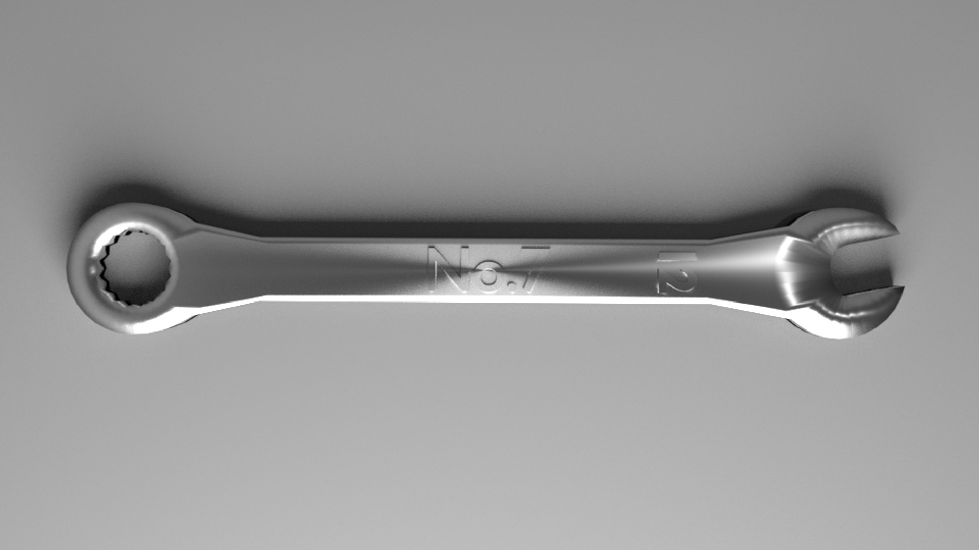 Spanner size 12 3D model - TurboSquid 1590429