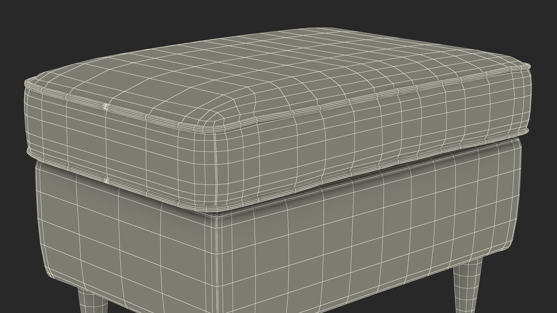 Leather Puff Model - TurboSquid 1581430