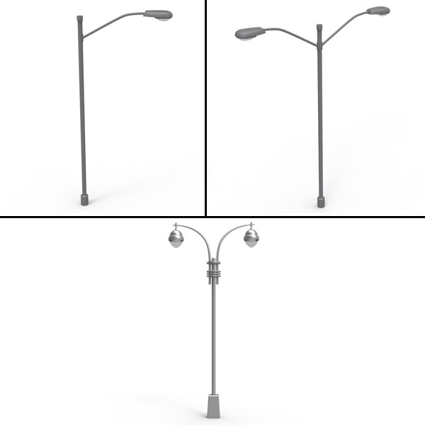 3d model streetlight light street