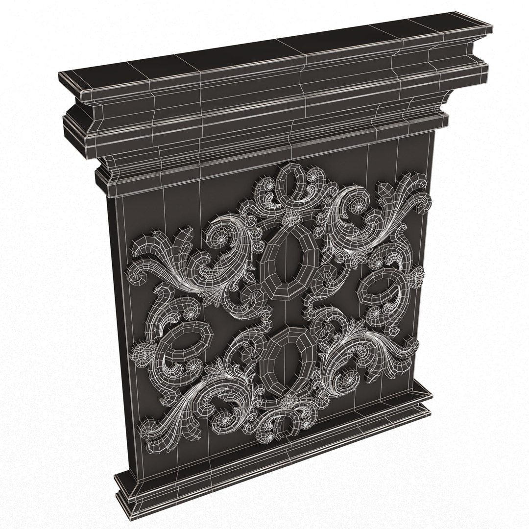 Carved Capital 1301 3D - TurboSquid 2173629