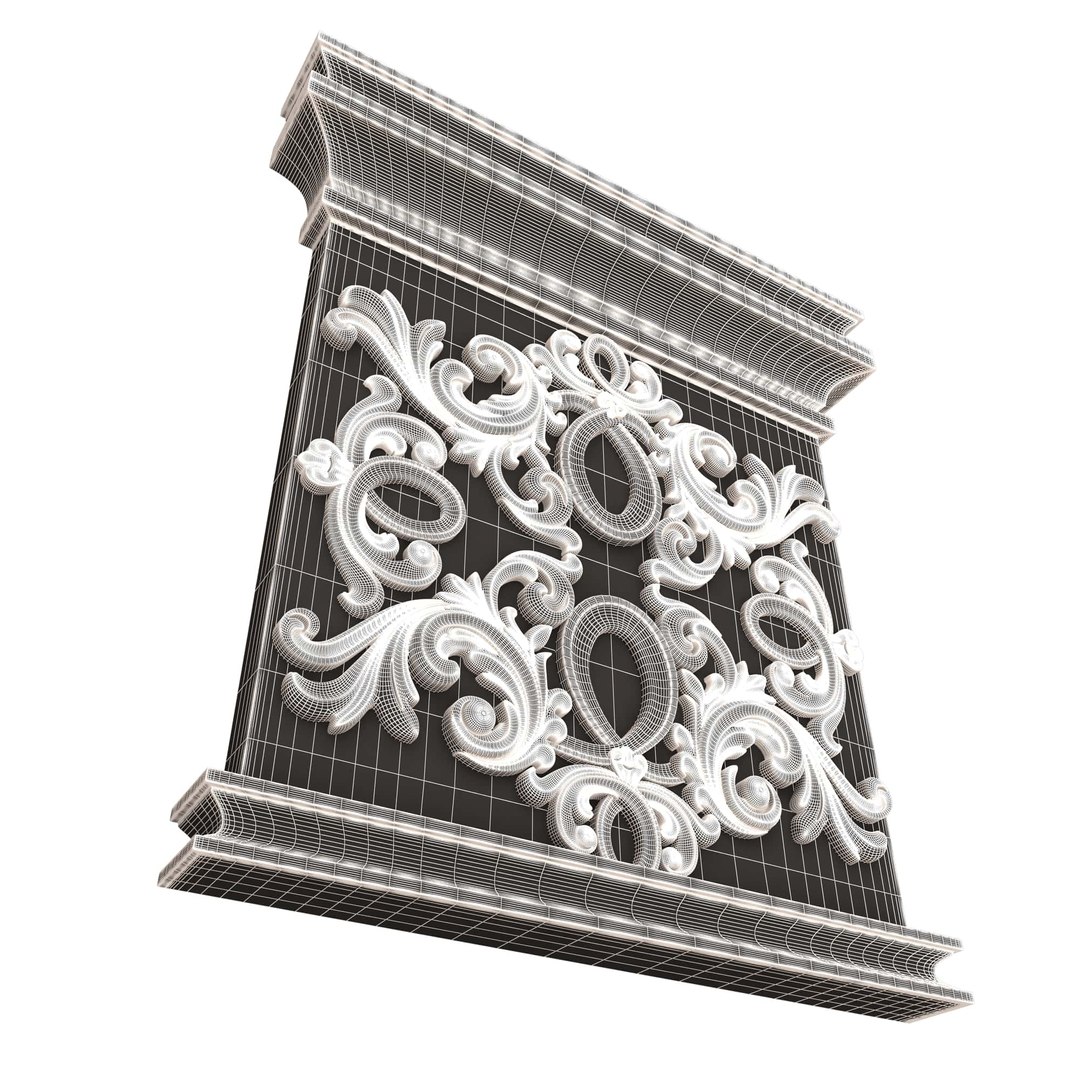 Carved Capital 1301 3D - TurboSquid 2173629