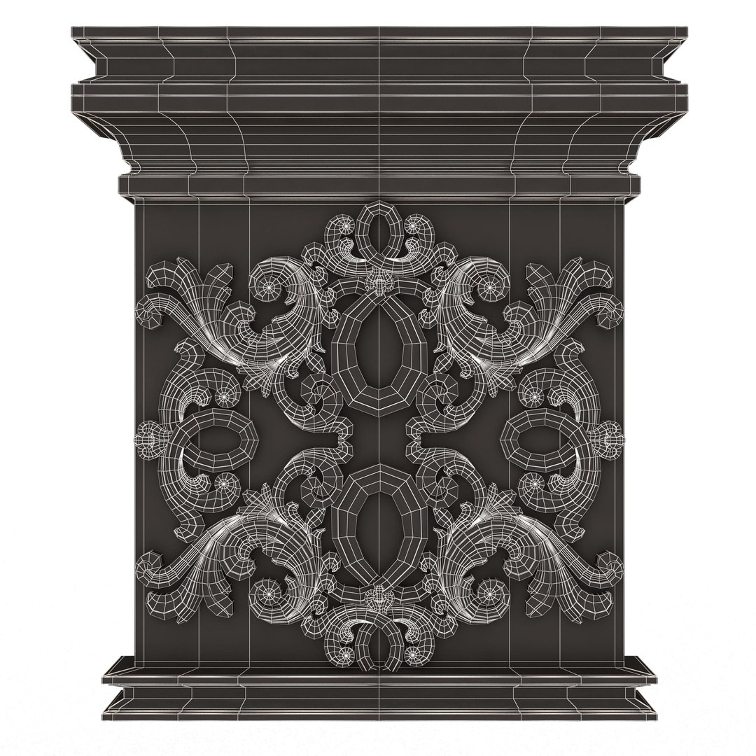 Carved Capital 1301 3D - TurboSquid 2173629