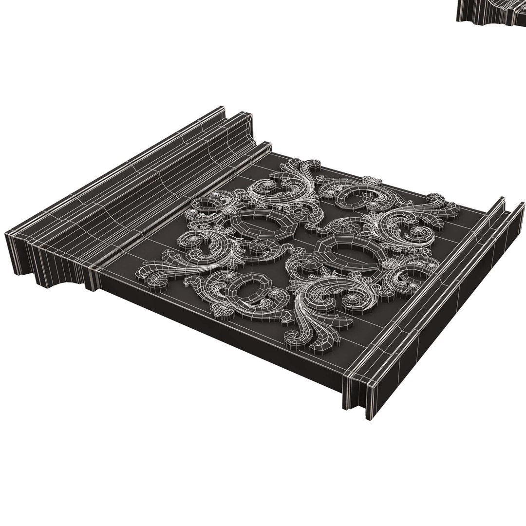 Carved Capital 1301 3D - TurboSquid 2173629