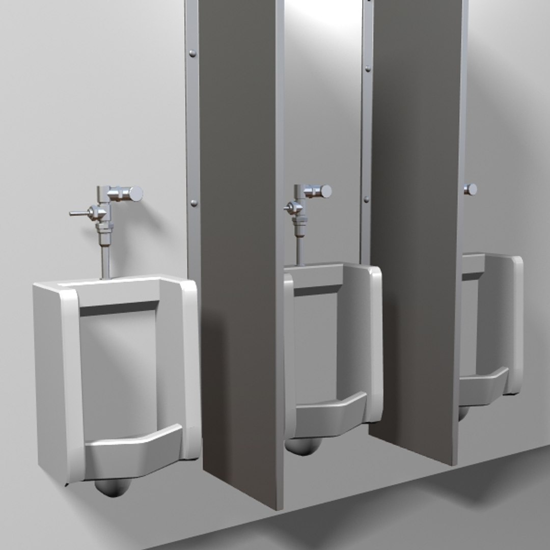 3d Urinals Model