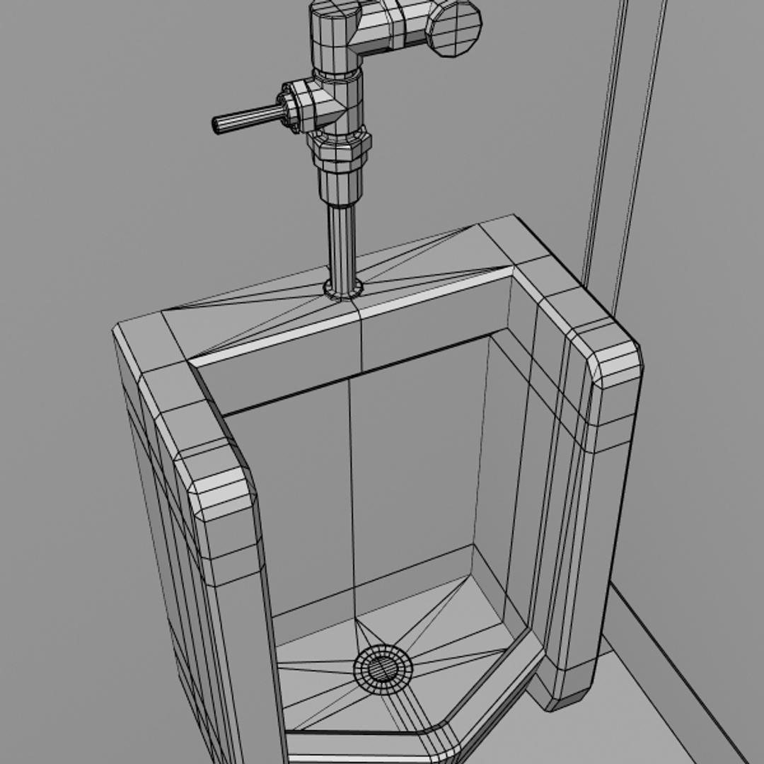 3d urinals model